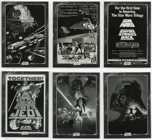 Star Wars ROTJ Black & White: "Posters" 6 Card Chase Set #P1-P6 | eBay