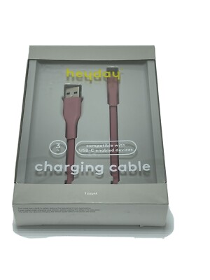 heyday 3' USB-C to USB Flat Cable - Dusty Pink | eBay