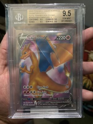 Charizard V Champ Path SWSH050 Promo Beckett BGS Gem Mint 9.5 w/ 💫 ...