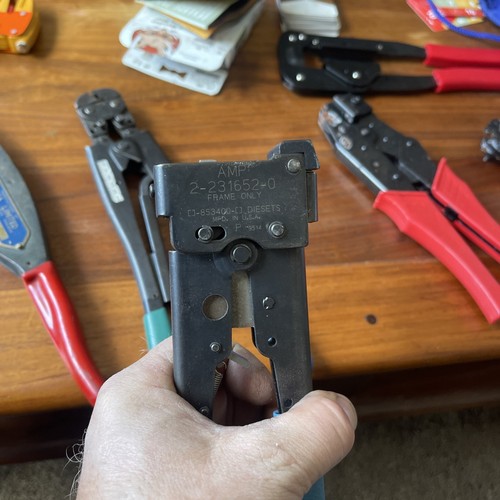 AMP Tyco 2-231652-0 CRIMPER WITH DIE 853400 RJ45 Crimp Tool FAST ...