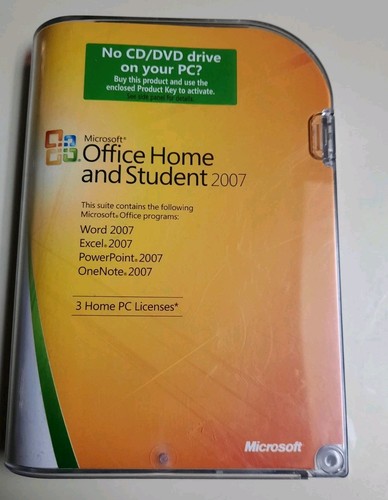 Microsoft Office 2007 Home and Student with Product Key | Excel Word ...