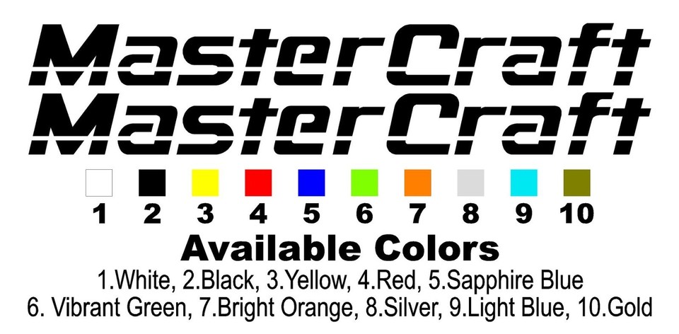 Pair of MasterCraft Trailer Decals Set #2 | eBay