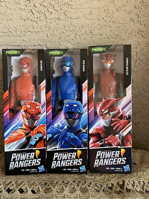 Power Rangers Beast Morphers Cybervillain Blaze Blue Red 12" inch ...