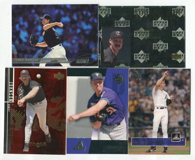 Randy Johnson 5 Baseball Card Lot HOF MARINERS D-BACKS YANKEES EXPOS ...