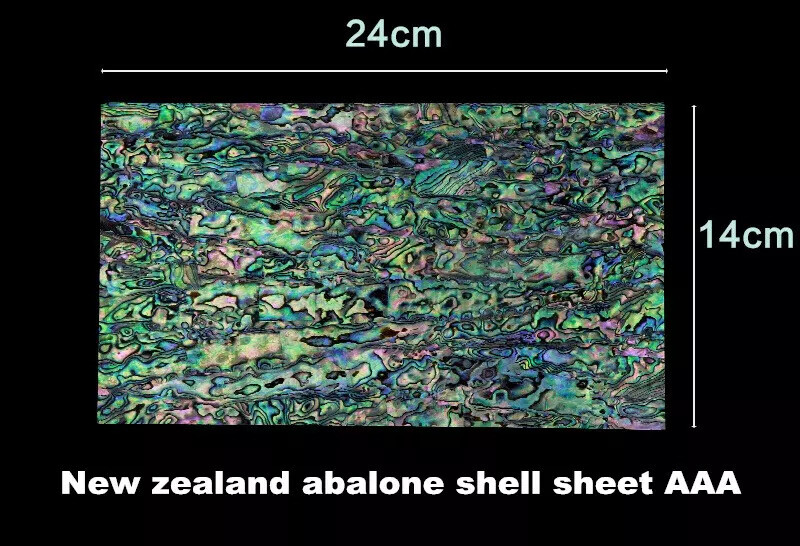 1x Abalone Veneer Inlay 9-1/2"x5-1/2"x1/64" (240x140x0.2mm) Sheet ...