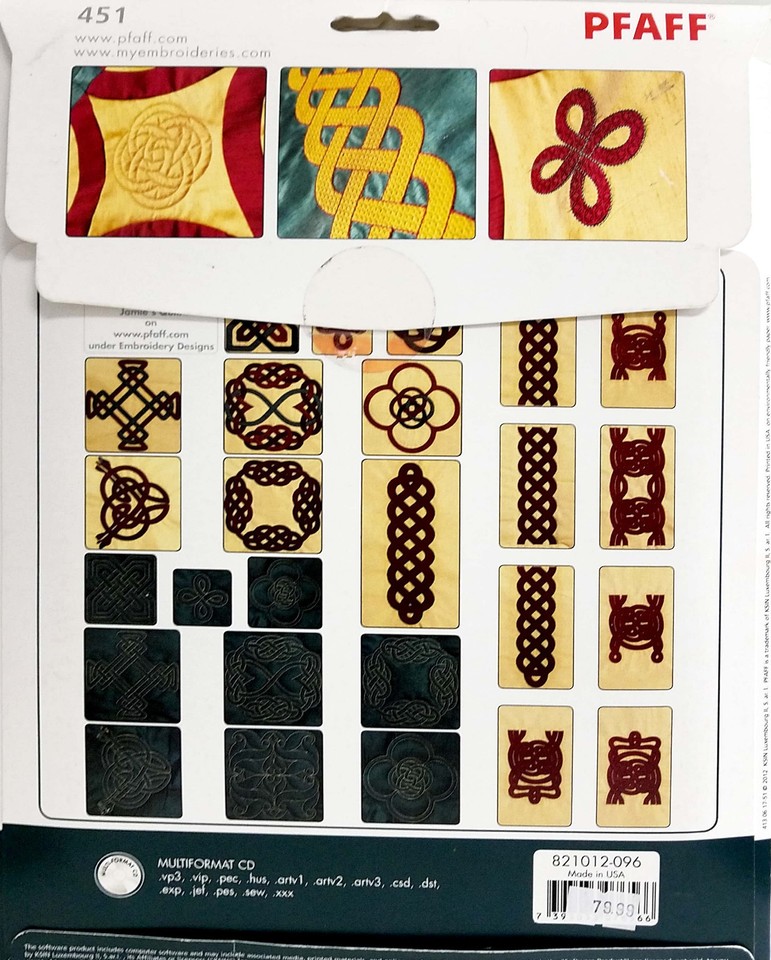 Pfaff Quilting With Jamie Warren, Celtic Inspiration, Embroidery ...