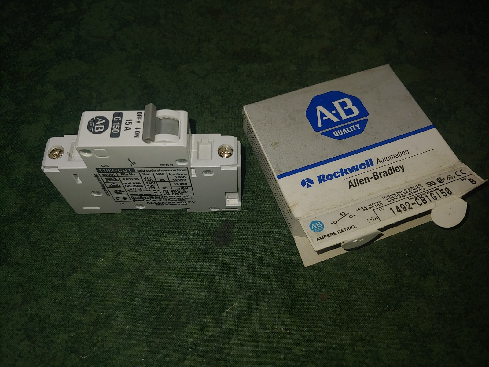 (1) NEW Allen-Bradley 15 Amp Breaker 1492-CB1G150 - (20551-B2) | eBay