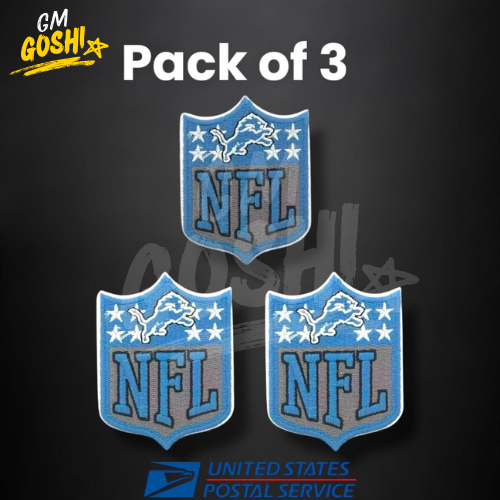 Detroit Lions NFL Embroidered Patch 2.25"X2.75" Size Embroidery Patches ...