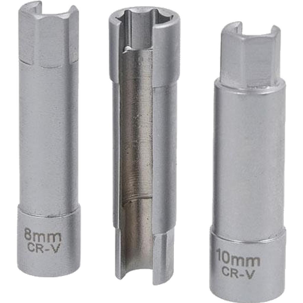 Neilsen 3pc Glow Plug Socket Set Metric 8mm 9mm 10mm Sockets Hub ...