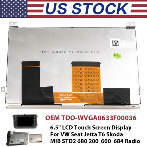6.5" LCD Touch Screen Display OEM For VW Seat Jetta T6 Skoda MIB STD2 ...