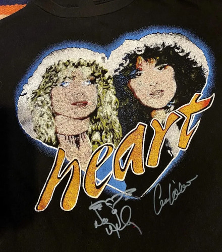 Vintage Heart Band Tee Tour T Shirt Unisex One Sides S-234XL S50 | eBay