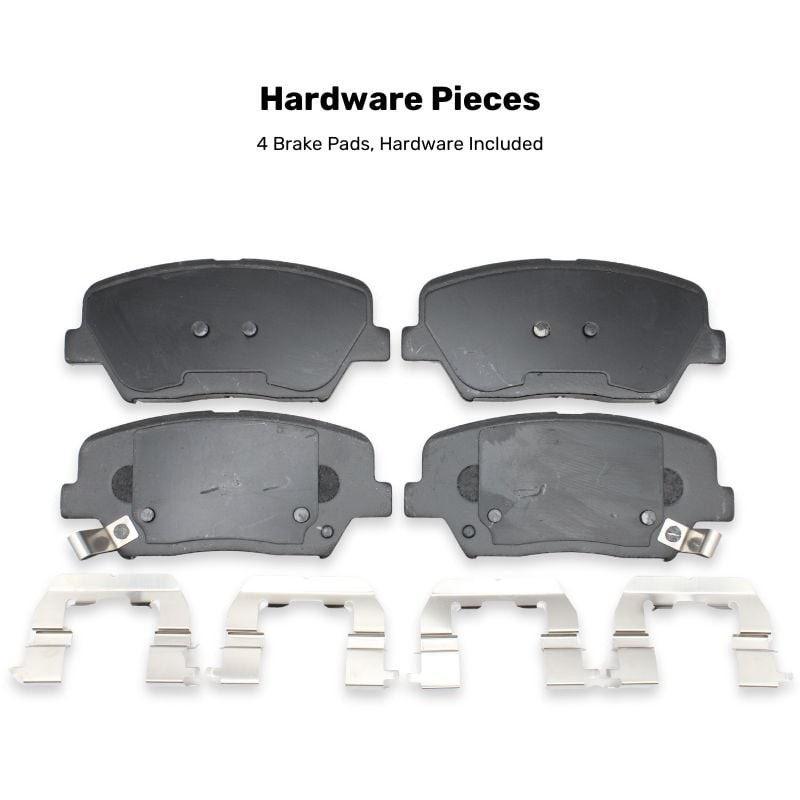 New Front Ceramic Brake Pads for Hyundai Azera Elantra Santa Fe Kia ...