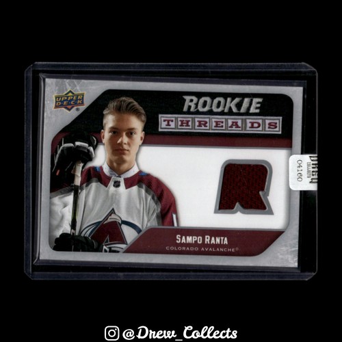 2021-22 Upper Deck #RT-SR Sampo Ranta Avalanche Rookie Threads Retro | eBay