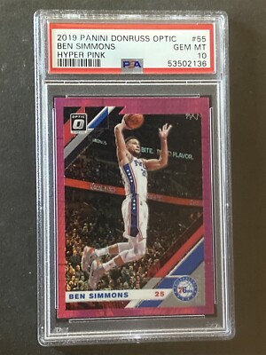 2019 Donruss Optic Ben Simmons Hyper Pink Gem MINT PSA 10 | eBay