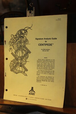 Signature Analysis Guide to Centipede Atari Manual 1981 | eBay