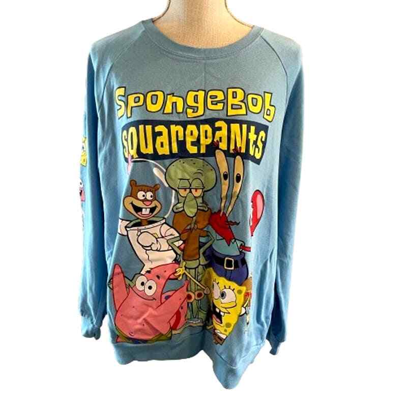 Nickelodeon Spongebob Squarepants Crew Neck Sweatshir… - Gem