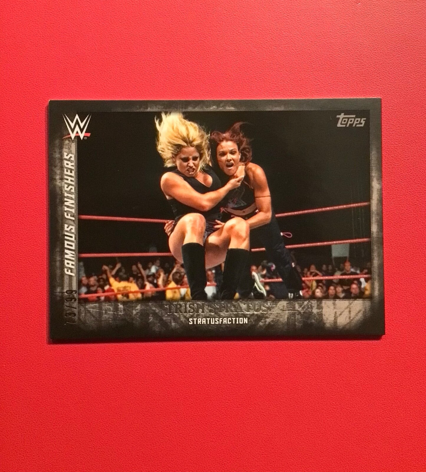 2015 Topps WWE Undisputed - Famous Finishers Black #FF-3 Trish Stratus ...