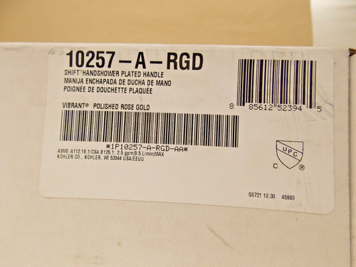 Kohler 10257-A-RGD Shift Multifunctio Handshower , Vibrant Polished ...