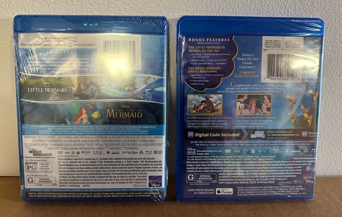 The Little Mermaid 2-Movie Collection (Blu-ray, 2023) for sale online ...