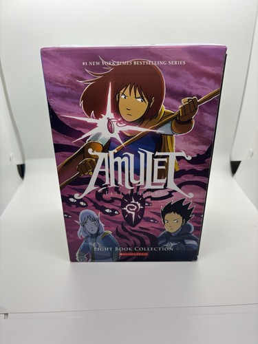 Amulet Books Vol 1-8 Box Set by Kazu Kibuishi Complete Series Graphic Novels 9781338328189| eBay