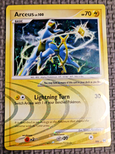 2009 Pokemon Arceus #AR6 Arceus Holo Miscut LP | eBay