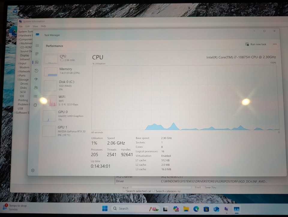 Dell XPS 17 9100 laptop, i7-10875H CPU, 32GB RAM, 1TB SSD, 4k ...
