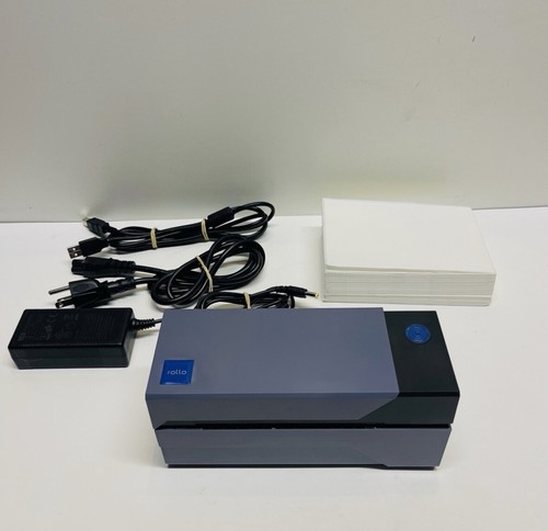 Rollo X1038 Thermal Label Printer + AC Power & Printer Cables & Labels ...