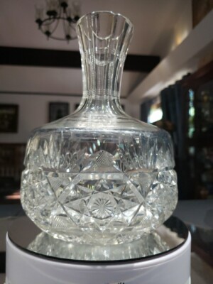 Carafe Decanter American Brilliant Period Cut Glass Crystal Seneca 581 ...
