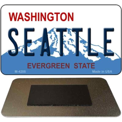 Seattle Washington State Magnet Fridge Refrigerator Home Kitchen ...