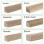 Solid Oak Floor Beading I 0.9m I Corner Edge Bead I 12mm, 15mm, 19mm ...