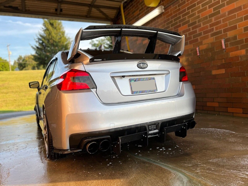 G2 Rear Bumper Winglet Splitter Spoiler Diffuser Fin For 15-21 Subaru ...