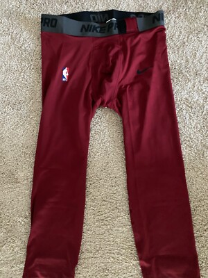 NWT Nike Pro NBA Player Issued Compression Tights Red Men's Size 2XL ...
