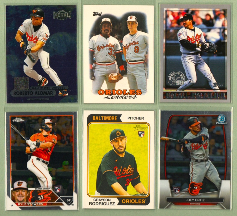 (40) different BALTIMORE ORIOLES BB Cards - Rc- Refractor - Parallel ...
