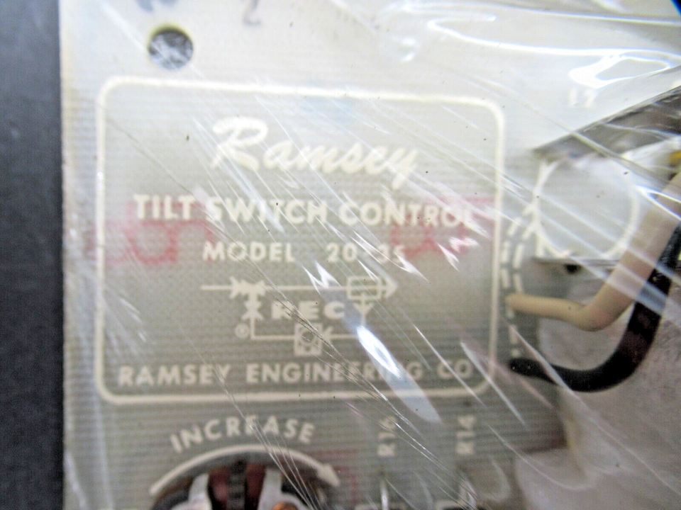 Ramsey 20-35 Tilt Switch Control PC Board 115 VAC 50/60 HZ Probe Input ...