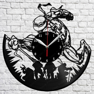Ninja Turtles Vinyl Record Wall Clock Home Fan Art Decor 12'' 30 cm ...