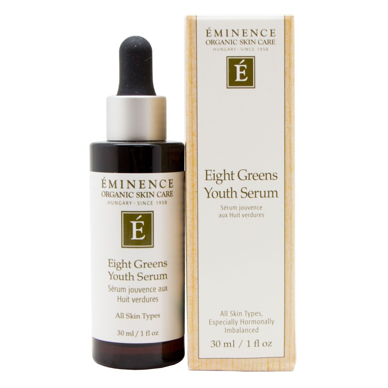 Eminence Eight Greens Youth Serum 1Oz Hydrating Anti-Aging Skin Care ...