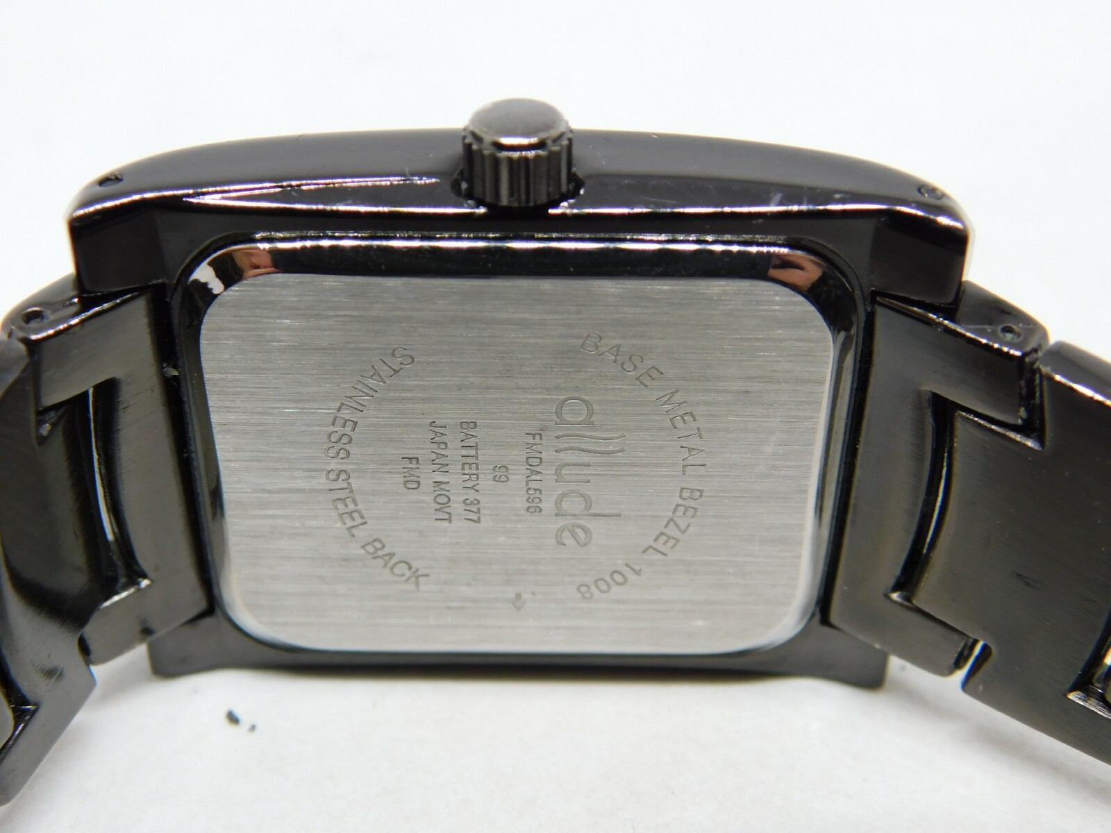 Allude FMDAL596 Black Out Quartz Analog Men's Watch Sz. 8 1/4" New ...