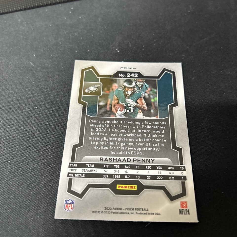2023 Panini Prizm Rashaad Penny Orange Lazer Prizm Eagles | eBay