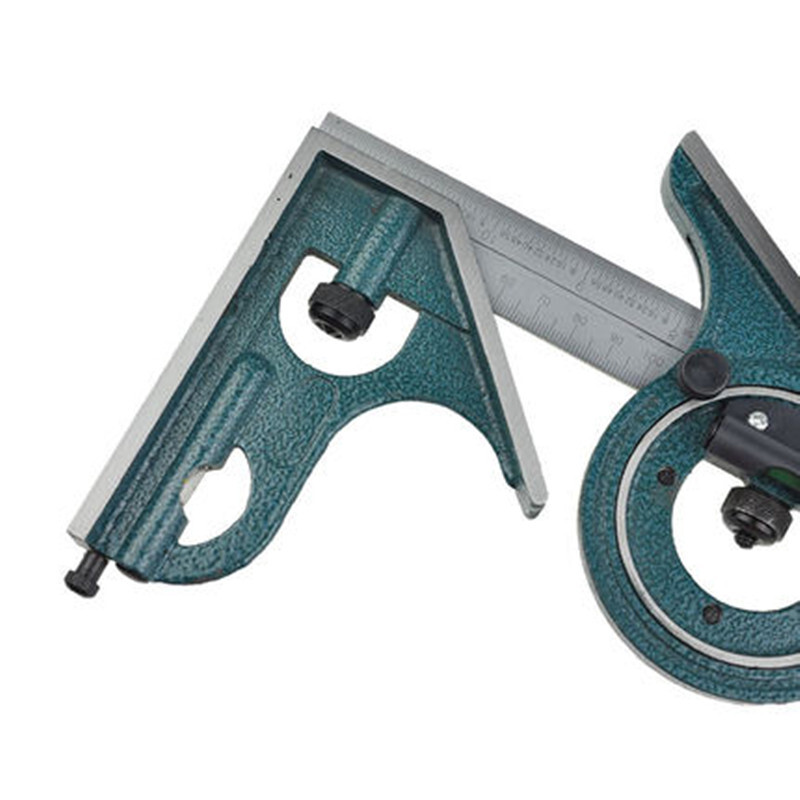 Steel Measuring Angle Tool Rule Protractor 12" Combination Tri- Square ...