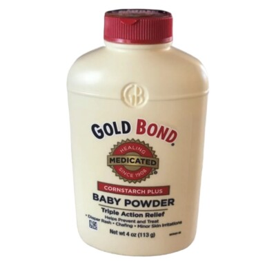 Gold Bond Baby Medicated Powder Cornstarch Triple Action Relief 4oz HTF ...