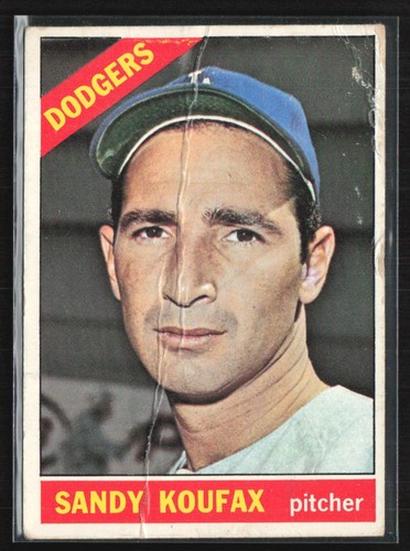 Sandy Koufax 1966 Topps B #100 Los Angeles Dodgers | eBay