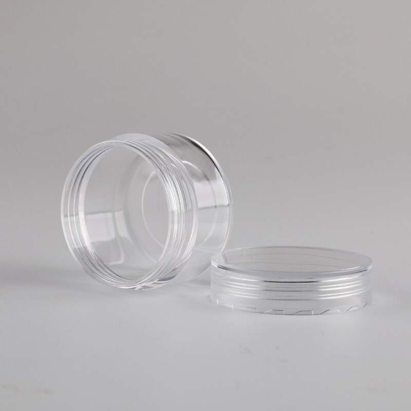 200 Pack 10 Gram Clear Plastic Jars Cosmetic Container with Lids J1-200 ...