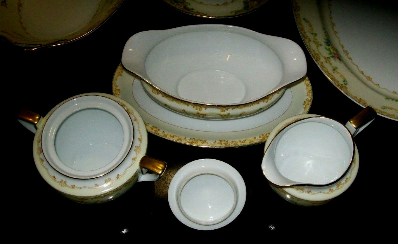 7 Piece Noritake China Japan Mimi Multi-Color Floral Serving Bowls ...
