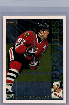 Jeremy Roenic Profiles by Mark Messier 1995 Topps Chicago Blackhawks | eBay