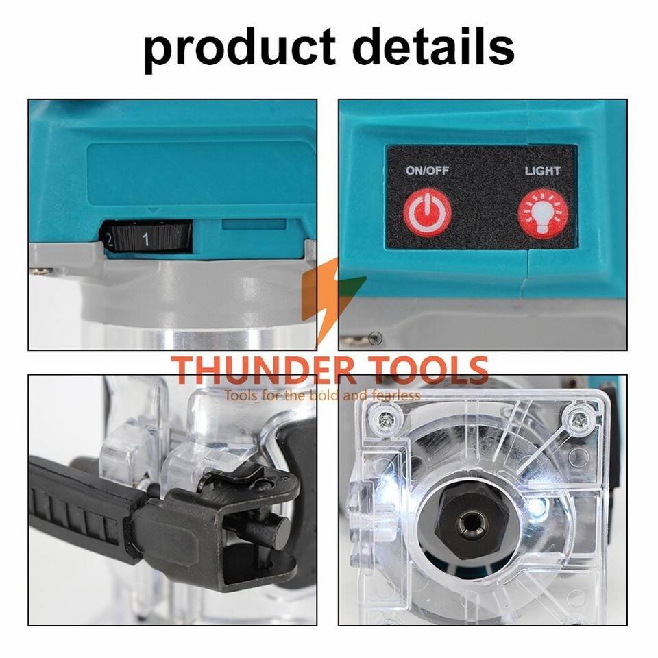 Thunder Tools Woodworking Trimmer Electric Trimming Machine Wood Router ...