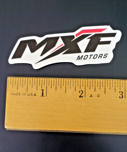 MXF Motors Sticker Vinyl Decal Motosports BMX Racing Logo 3" X 1" Black ...