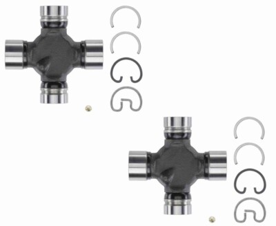 2 Heavy Duty Driveshaft Universal Joint Kits RWD/4WD Moog Greasable ...
