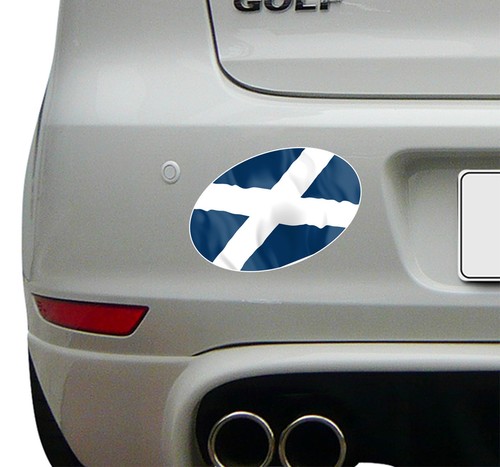 Scotland Flag oval funny Decal Sticker Car Van Rugby ball Scotish ...