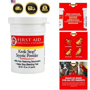 Bleeding Stop Powder With Benzocaine Miracle Care Kwik Stop Styptic ...
