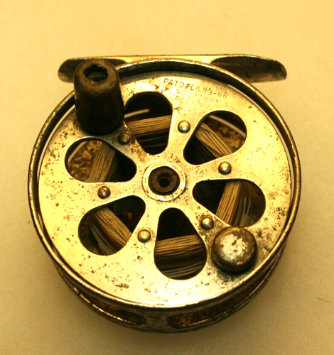 Vintage antique Meisselbach Expert all metal trout fly reel includes 3 ...